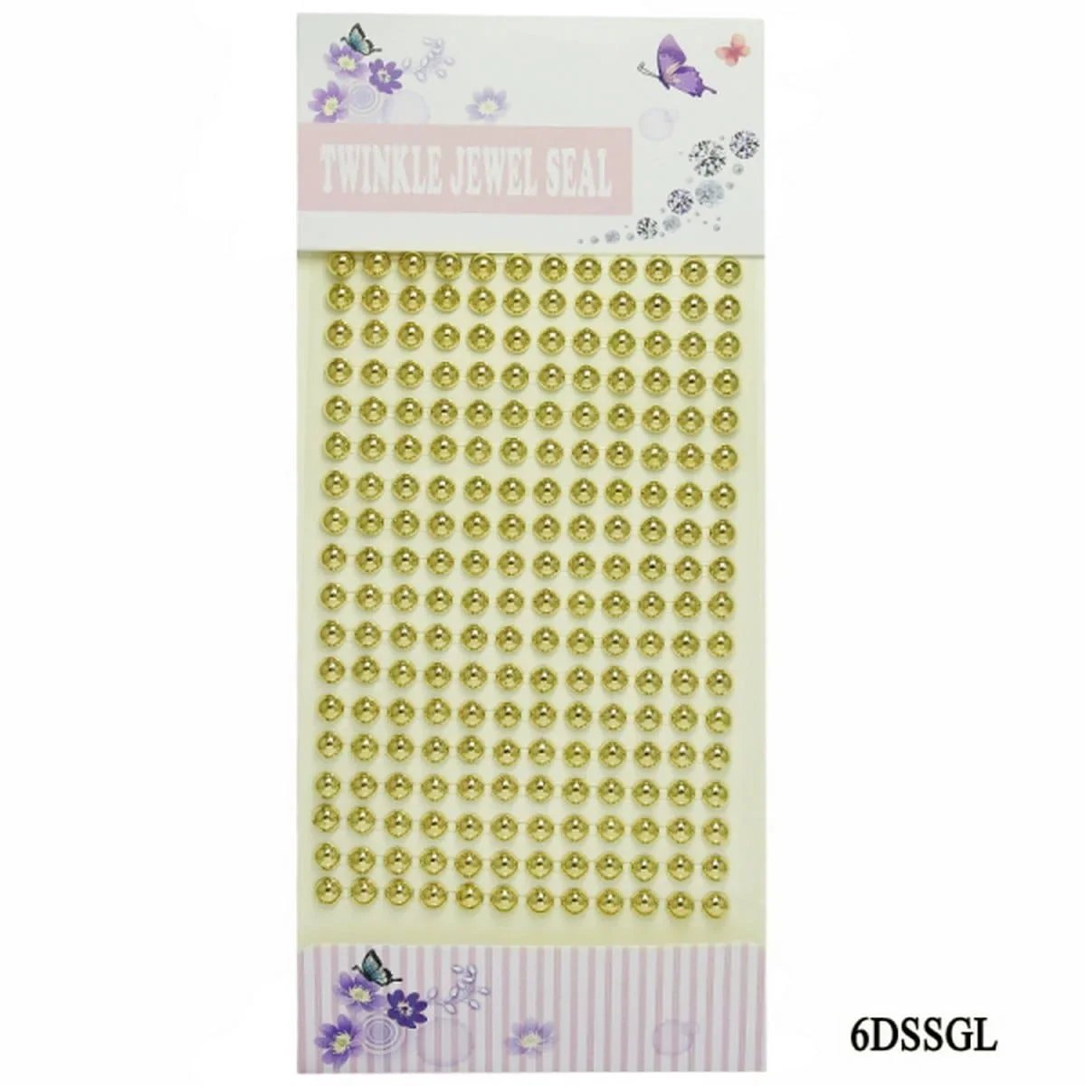 Sticker Pearl Gold Twinkle Jewel Seal 6DSSGL