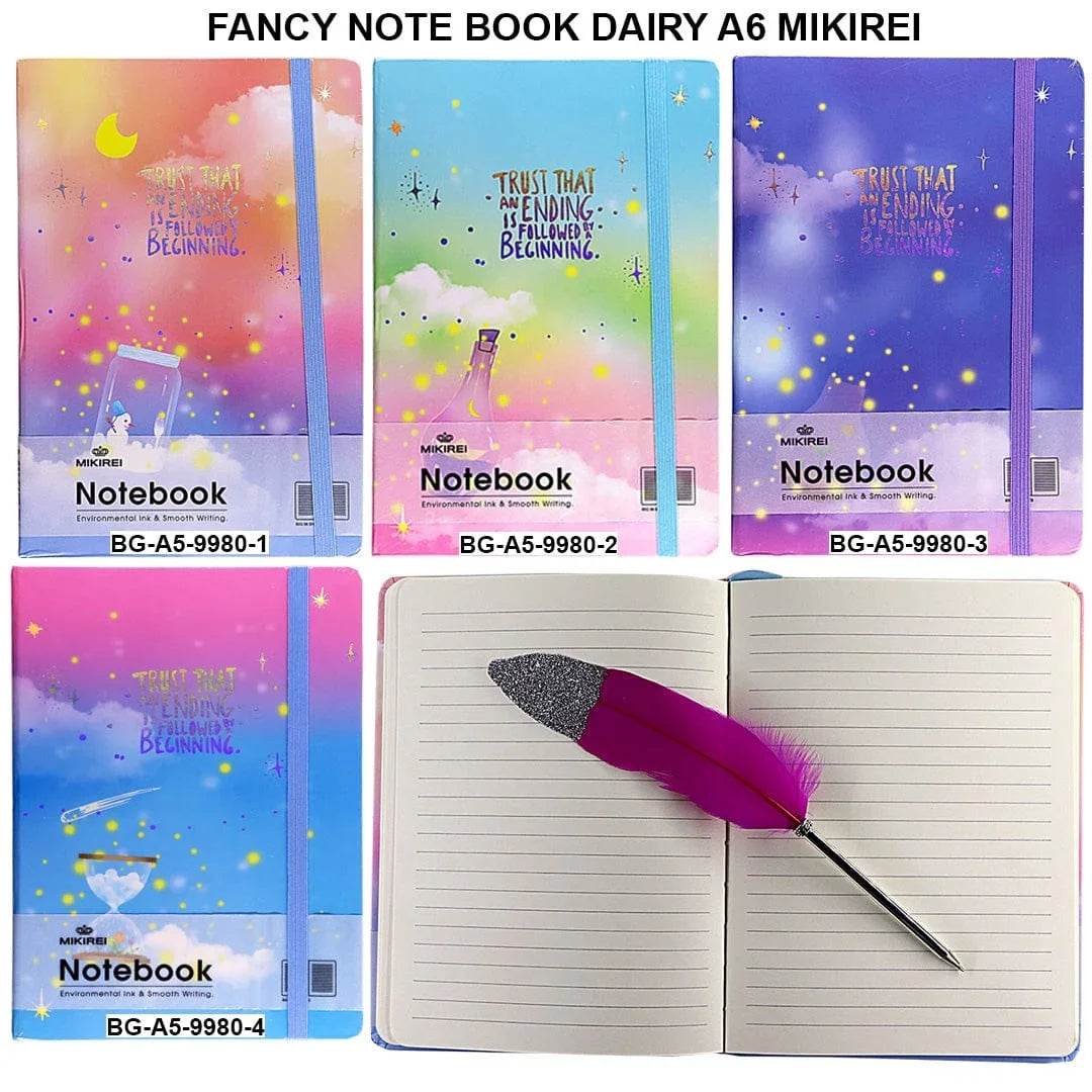 Fancy A5 Journal Diary: Ruled, Undated, 100 Sheets – Inkarto