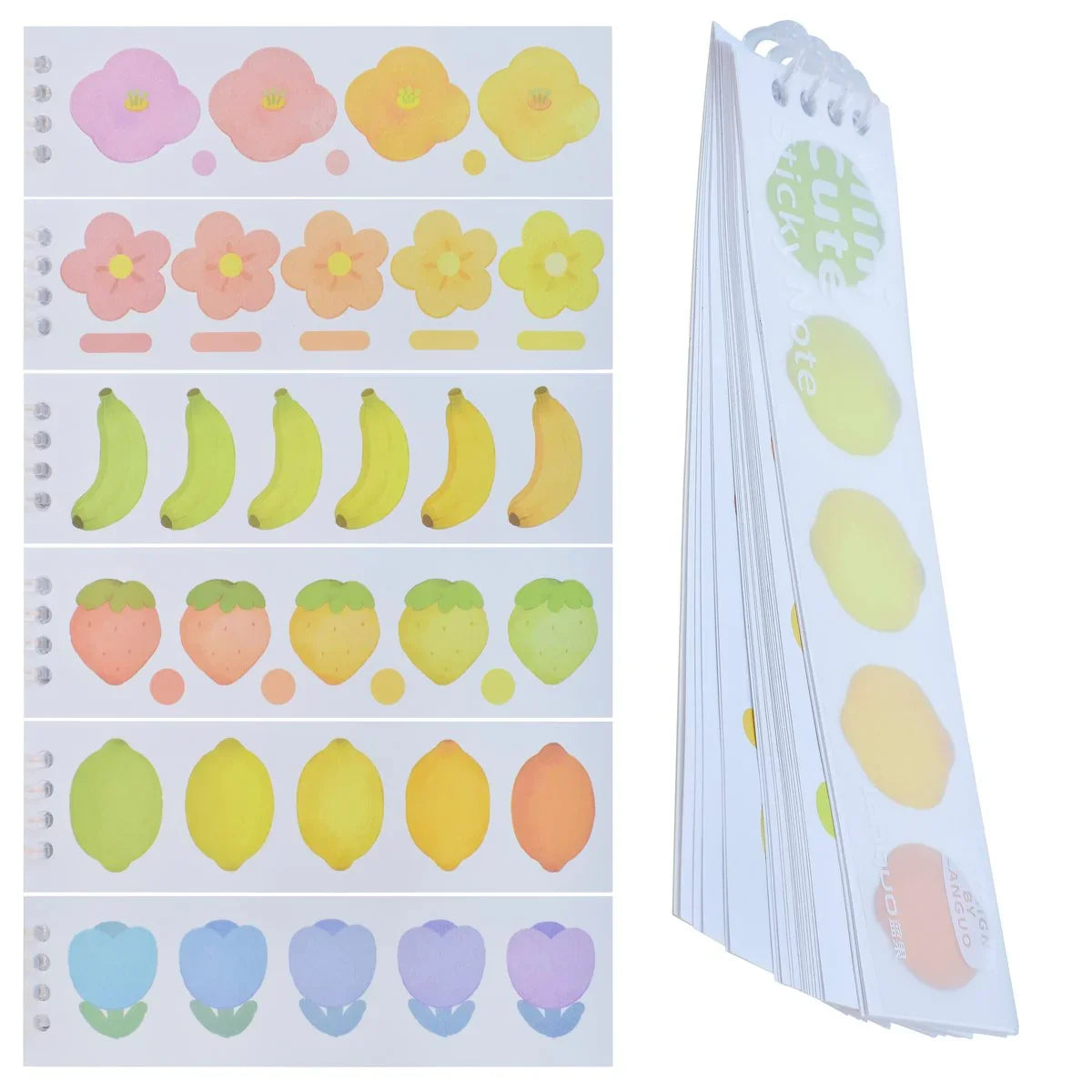 Mini Cute Fruit Sticky notes l pack of 38 sheets – Inkarto