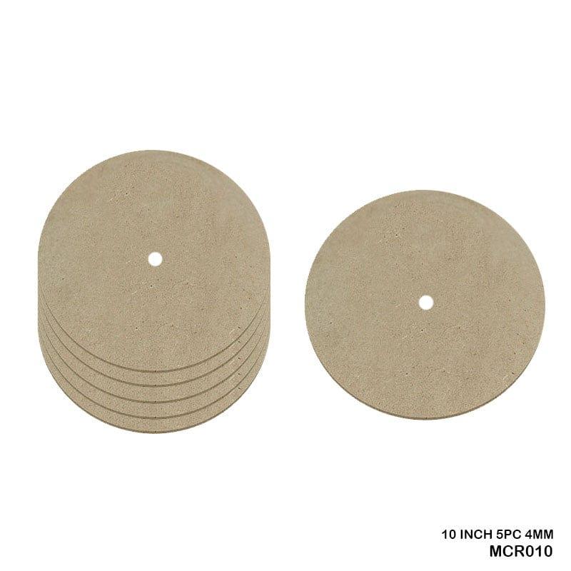 Mdf Clock Base Round 10 Inch 5Pc 4Mm (Mcr010) – Inkarto