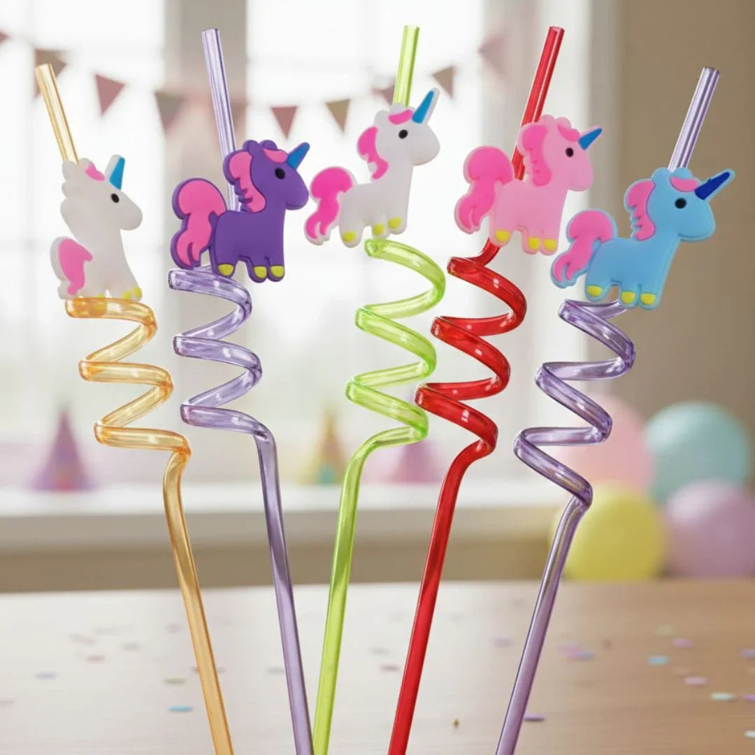Colorful Twisty Straw Assorted Pack | Fun Spiral Drinking Straws for K ...