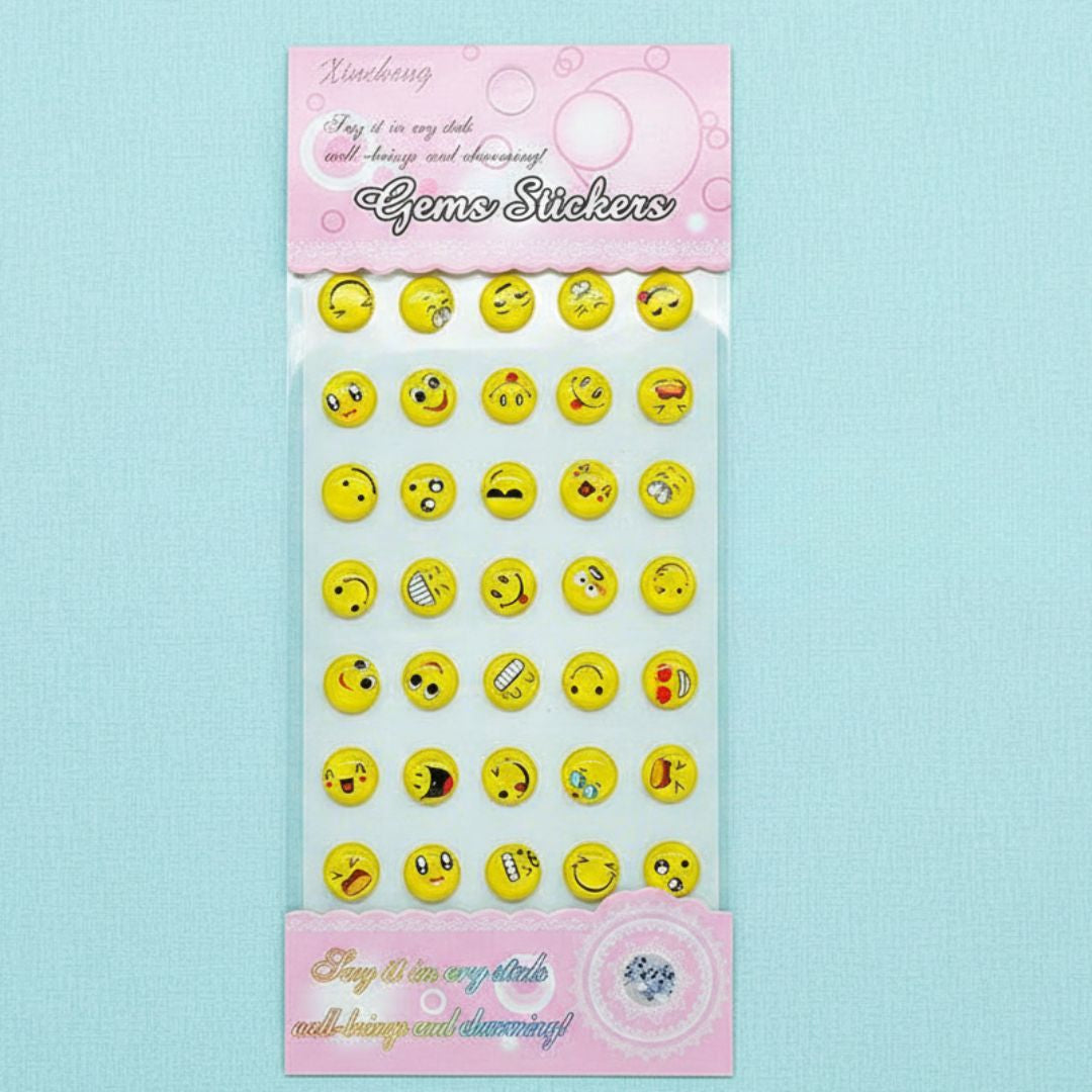 Smile Crystal Gems Sticker Small pack of 1 – Inkarto
