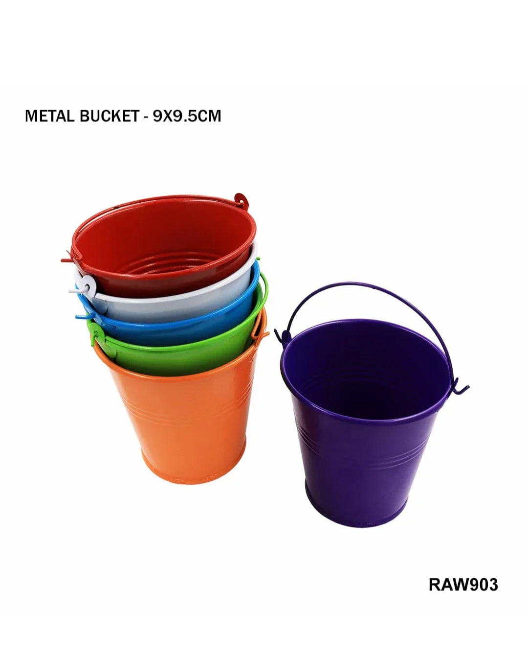 Metal Bucket No.4 9X9.5Cm Raw903