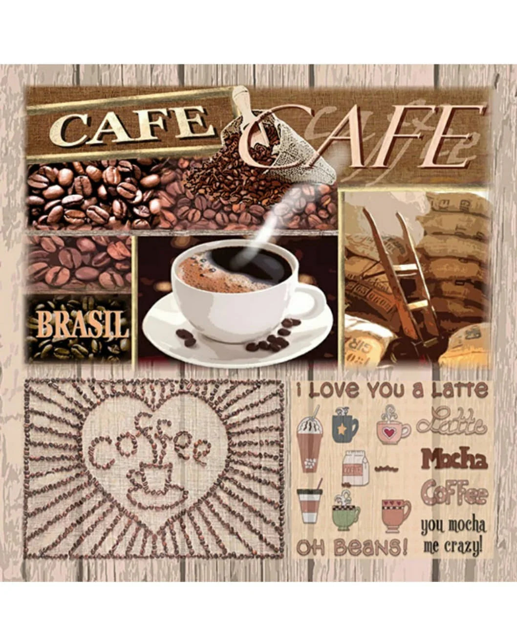 Decoupage Tissue 20Pcs 33X33Cm Ambiente 13312915