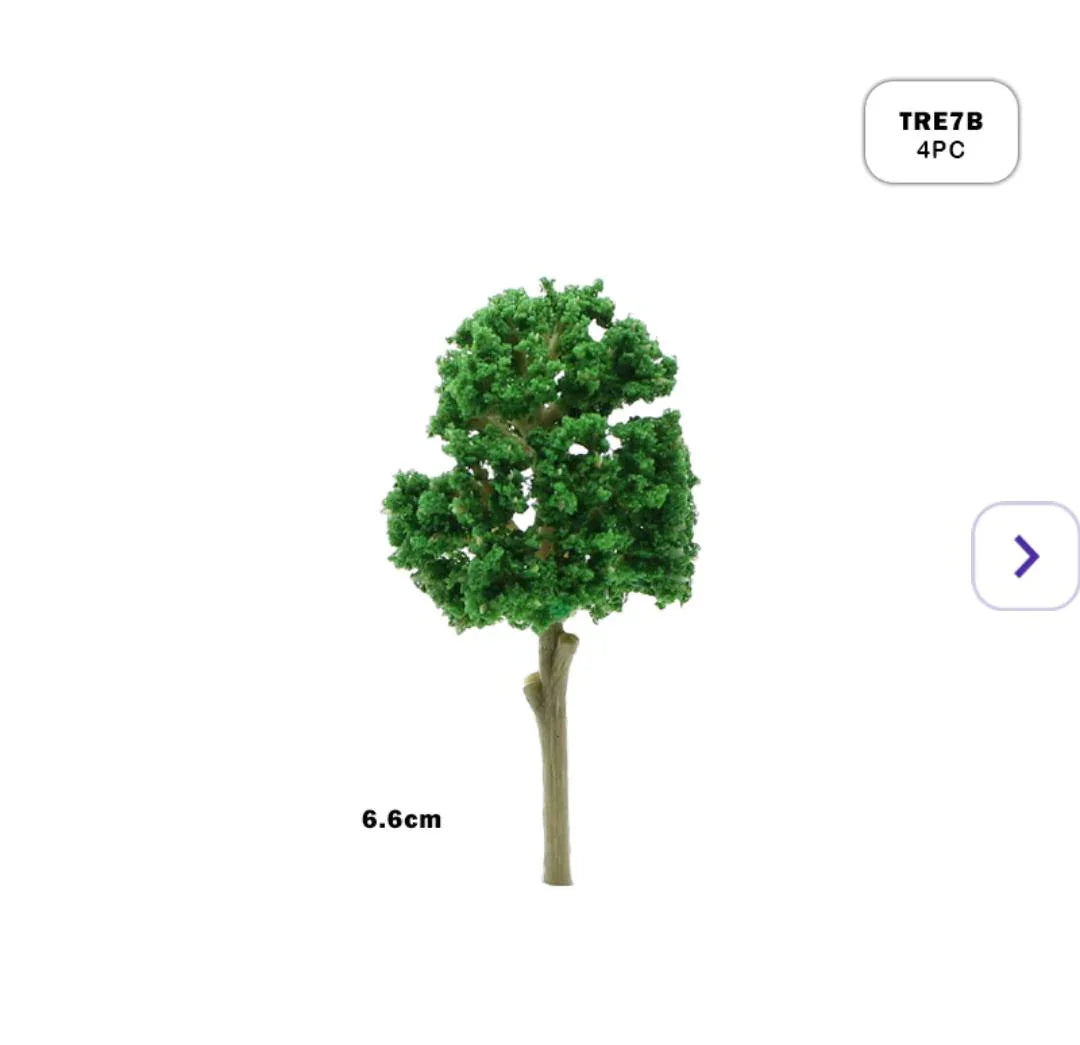 Realistic Miniature Trees (Set of 4) – Inkarto