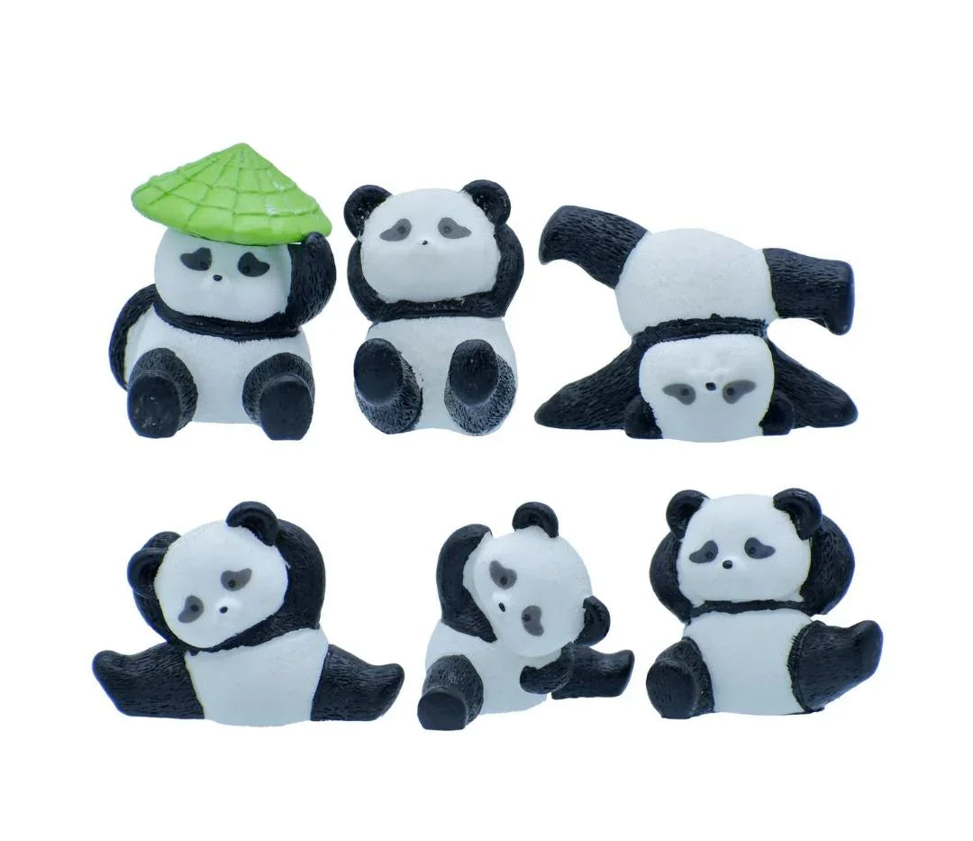 Miniature Panda 6 Pcs Set C1907-A Info Draft – Inkarto
