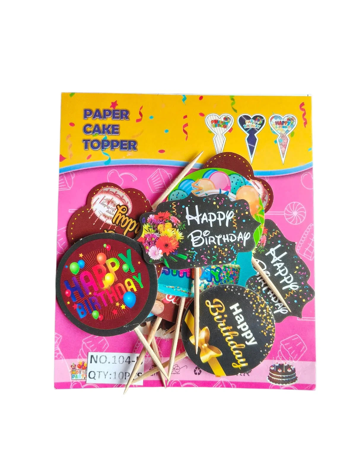 Mini Cake topper for cake decoration or party prop – Inkarto
