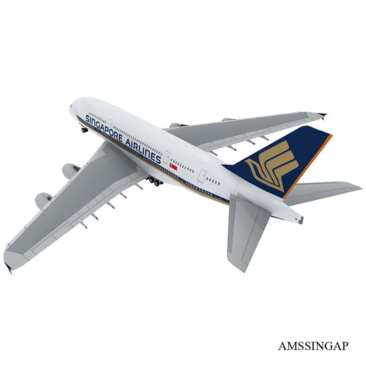 Aero plane toy Model, Small Aircraft Model Singapore Airlines – Inkarto
