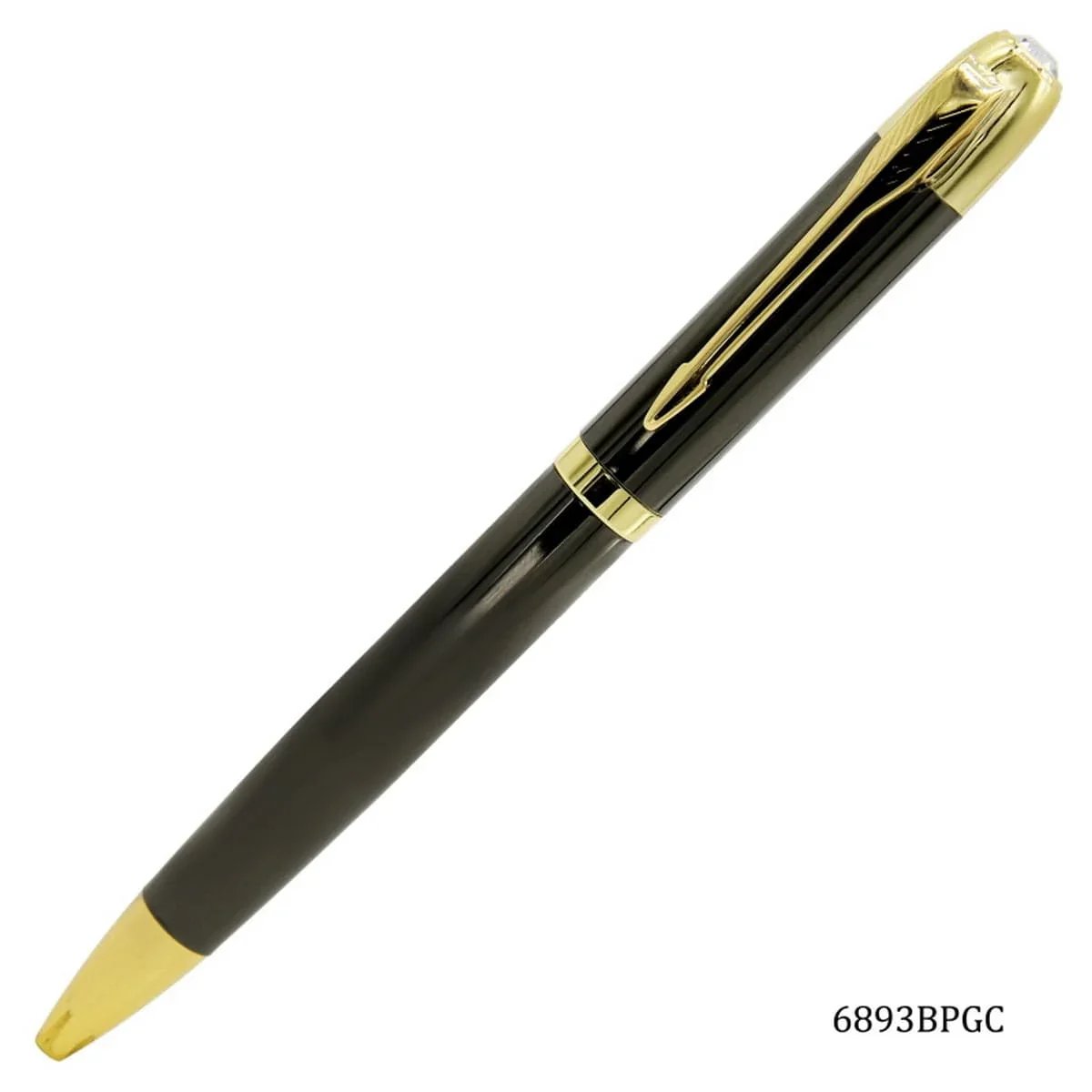 Ball Pen Black Golden Clip Gun Matte – Inkarto
