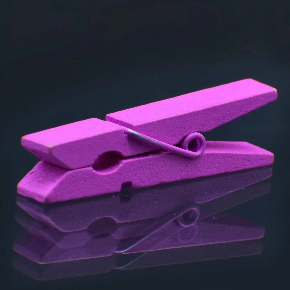 Bold Statements: Wooden Clip Set - 100 Pcs Big Colorful Clips (45mm)