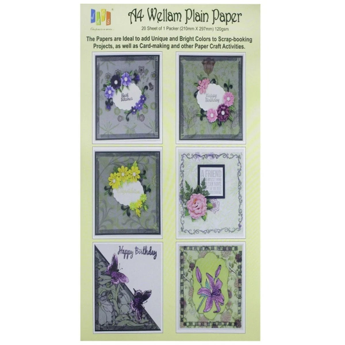 Wellam Paper Plain A4 Grey 120gsm