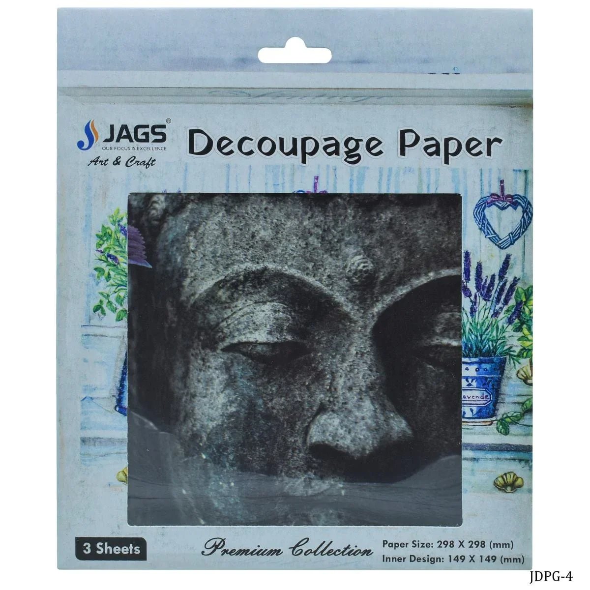 Jags Decoupage Paper Gautam Lord Buddha JDPG-4 – Inkarto