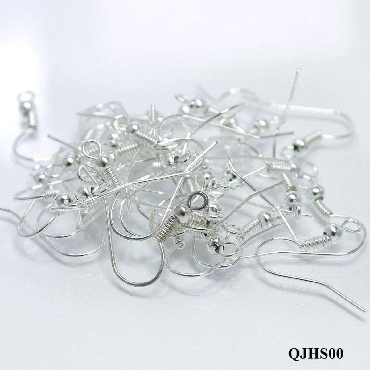 Quilling Jewellery Hooks Silver 15gm QJHS00 (Pack of 6 Sets X 15 Gms ...