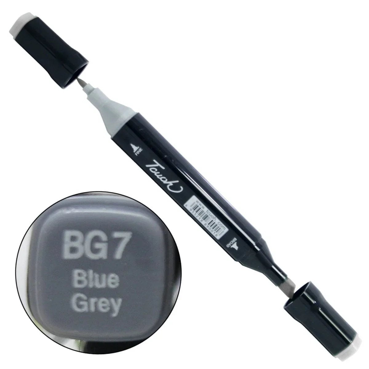 Touch Marker 2in1 Pen BG7 Blue Grey TM-BG7 – Inkarto
