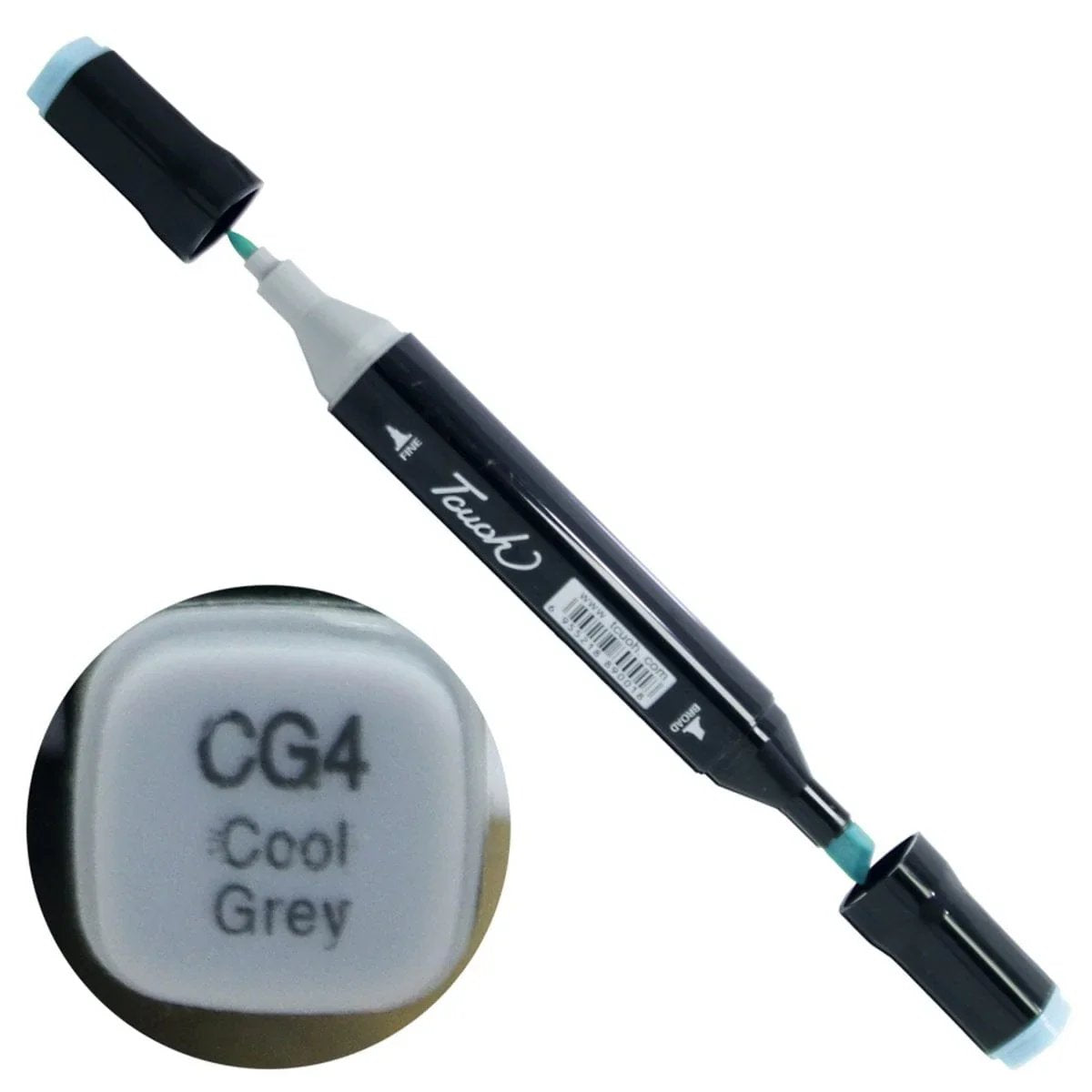 Touch Marker 2in1 Pen CG4 Cool Grey TM-CG4 – Inkarto