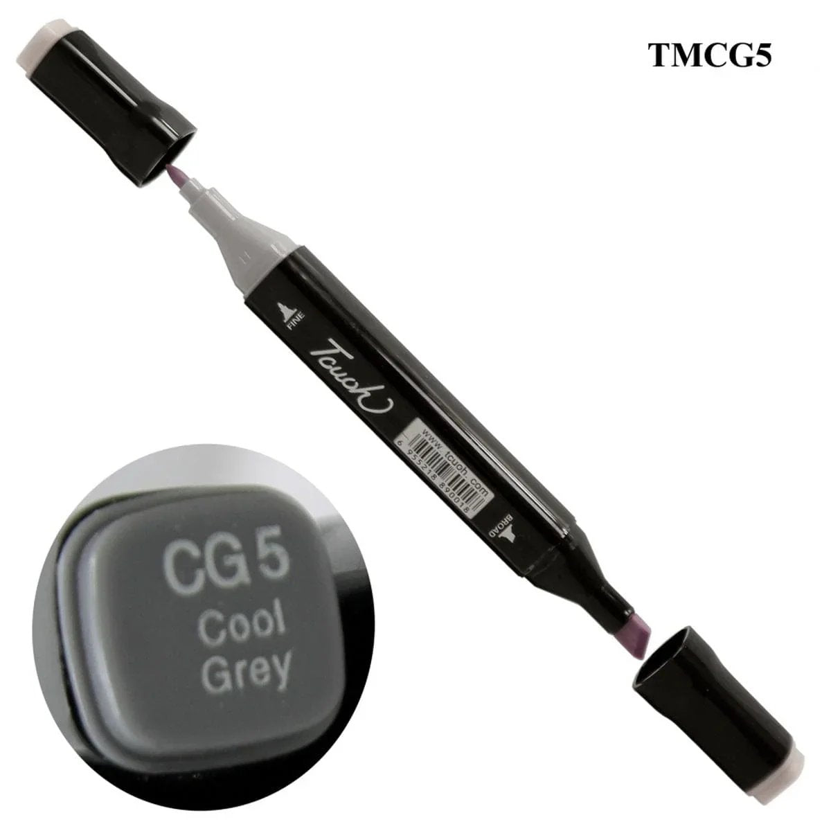 Touch Marker 2in1 Pen CG5 Cool Grey TM-CG5 – Inkarto