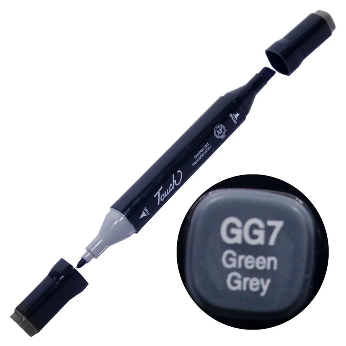 Touch Marker 2in1 Pen GG7 Green Grey TM-GG7 – Inkarto