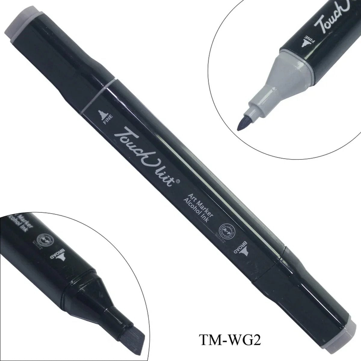 Touch Marker 2in1 Pen WG2 Warm Grey TM-WG2 – Inkarto