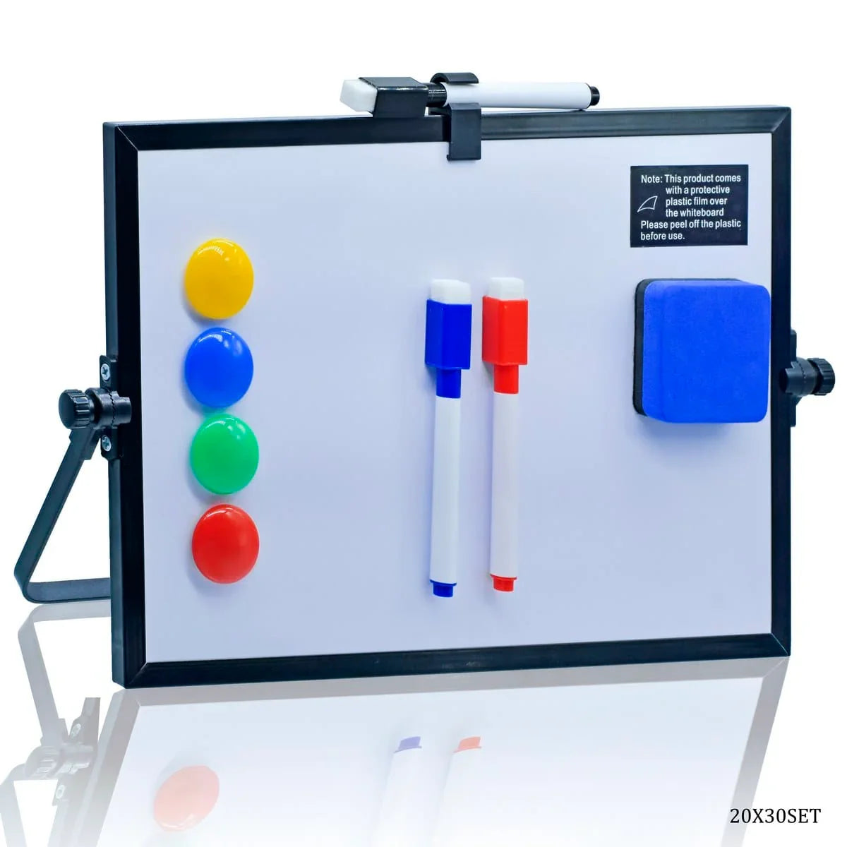 White Board Double Side Marker/Duster/Magnet Set – Inkarto