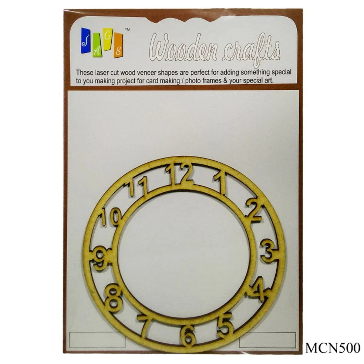 MDF Clock Number 5inch – Inkarto