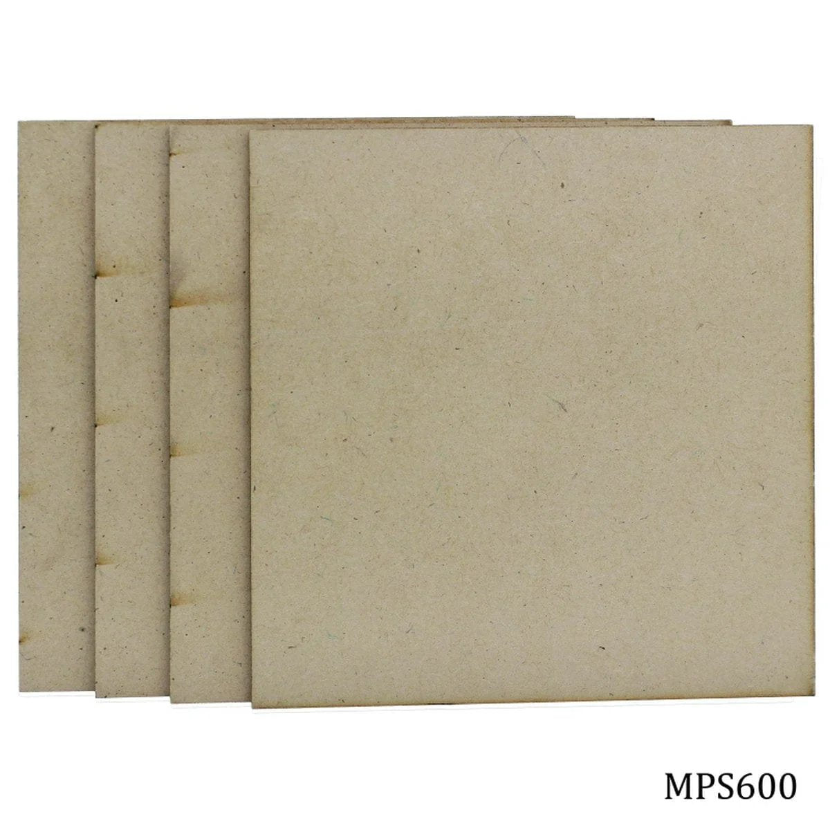 MDF Plate Square 6X6 4MM 4 Pics MPS600