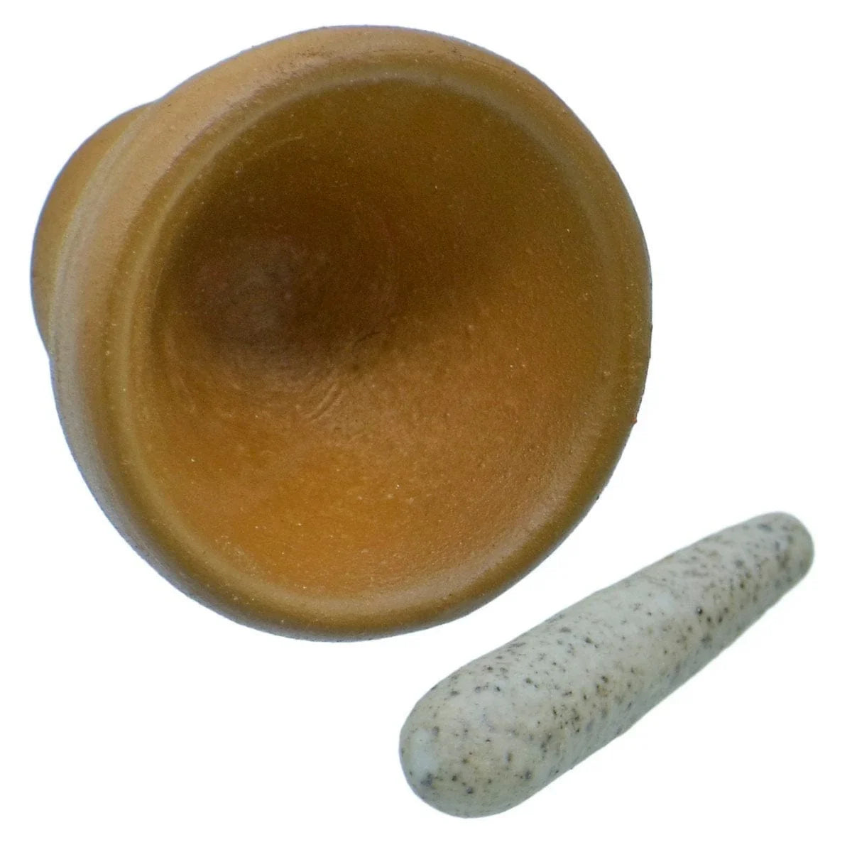 Miniature Ceramics Mortar Okhali 1P Set Brown