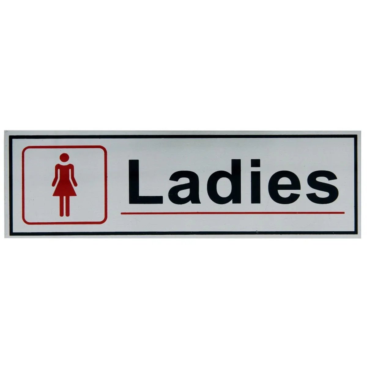Aluminum Sticker Ladies Toilets Sign