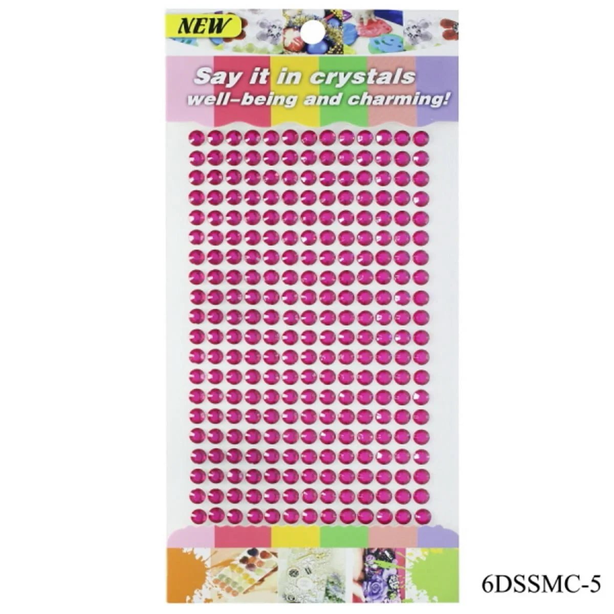 Rani pink Sticker Diamond 6mm - pack of 1 – Inkarto