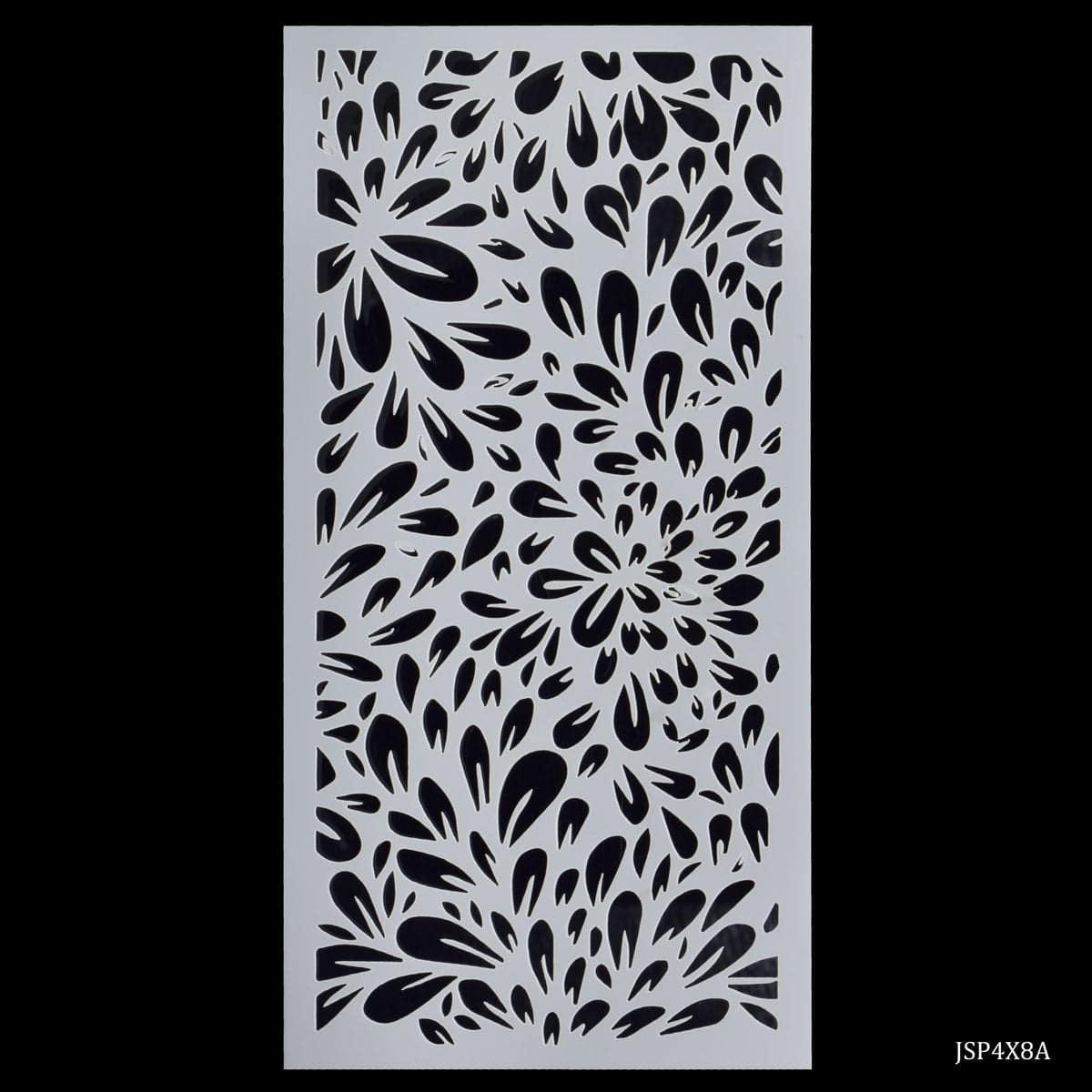 Modern Wall Drawing Stencil Designs of Floral Print for painting – Inkarto