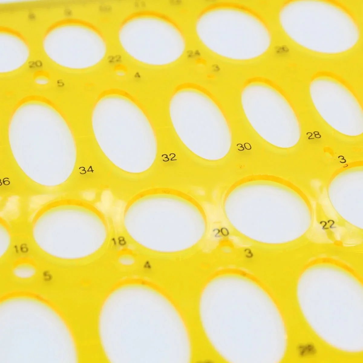 Drawing Stencil Plot Model 25CM Oval Template – Inkarto