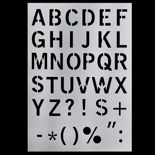 Versatile Alphabet Drawing Stencil: Drawing Stencil Plastic A4 size AT ...