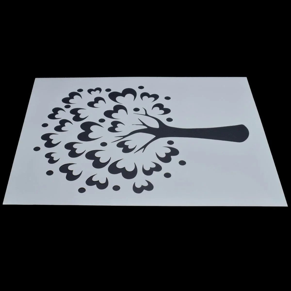 Whispering Woods: Stencil Plastic A5 Size Tree Design for Nature-Inspi