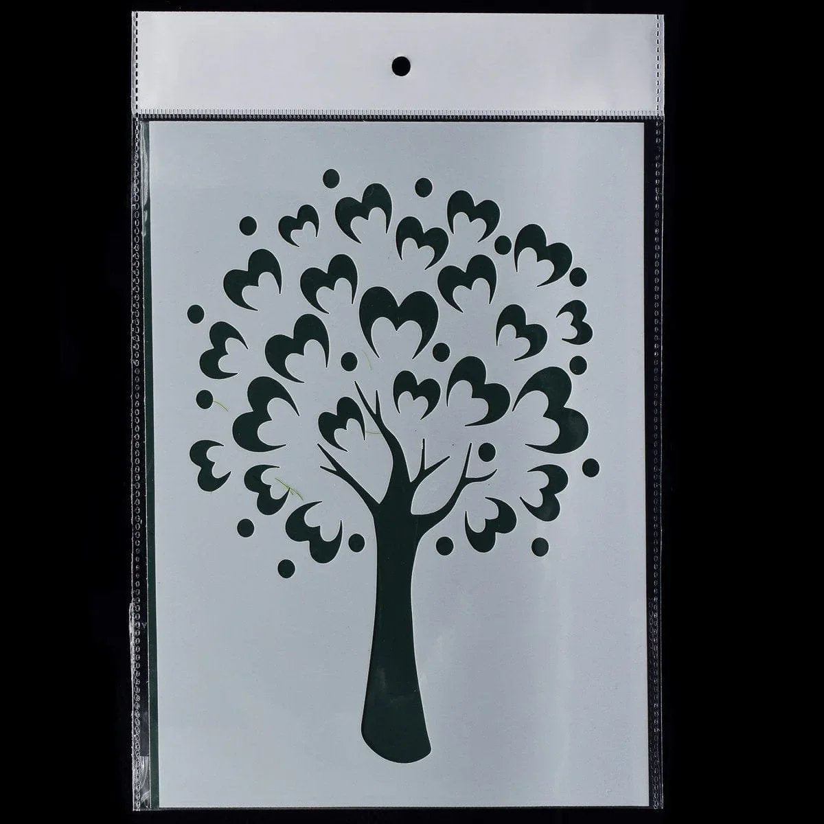 Whispering Woods: Stencil Plastic A5 Size Tree Design for Nature-Inspi