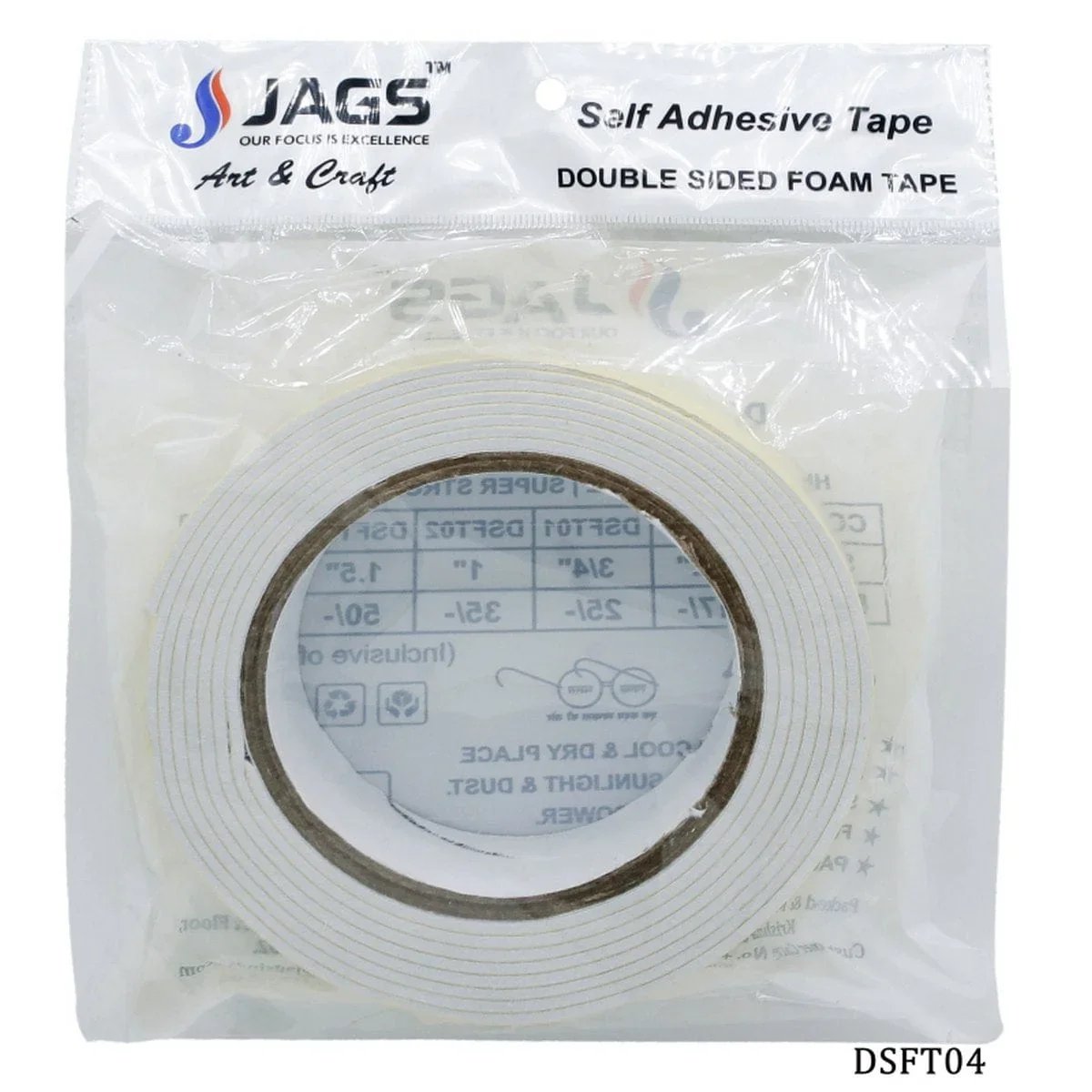 Broad Two way tape 4.5 CM- Contain 1 Unit – Inkarto