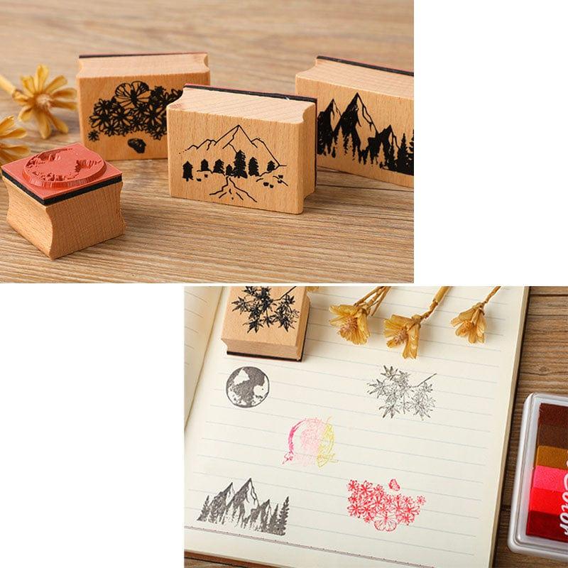 Sc804 Wooden Stamp Rectangle