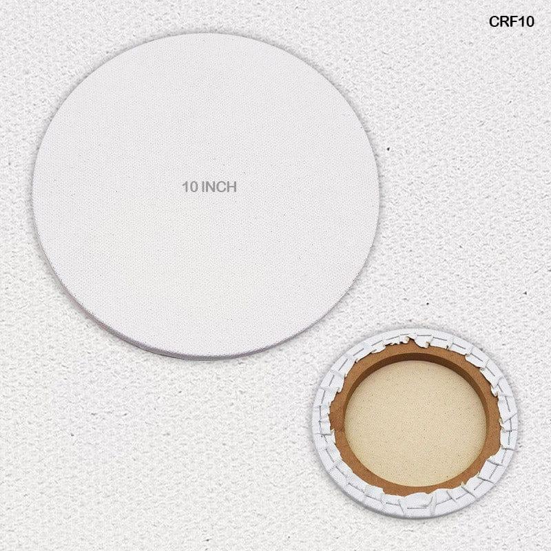 Crf10 Stretch Canvas Board Round With Frame 10 Inch