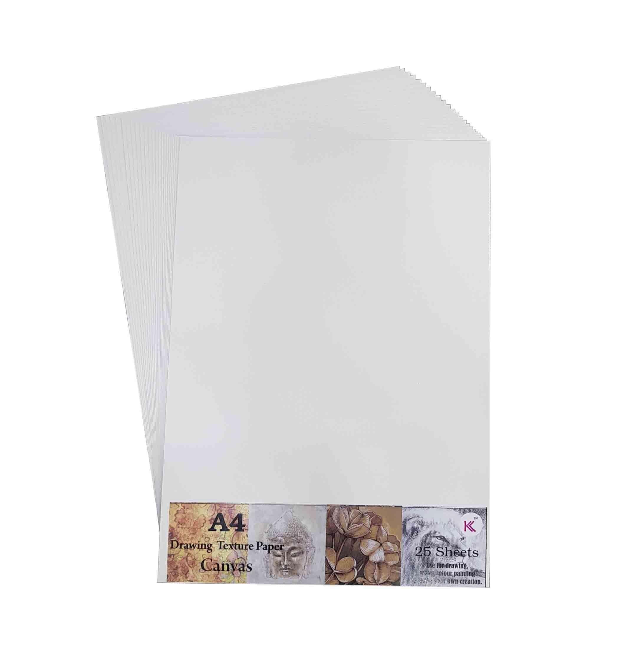 A4 Drawing Texture Paper Canvas 25 Sheet (A4Cp)