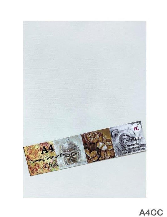 A4 Drawing Texture Paper Chex 25 Sheet (A4Cc) – Inkarto