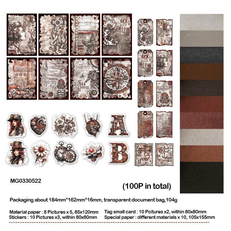 Mg0330522 Journal Paper Cutouts N Stickers 100P