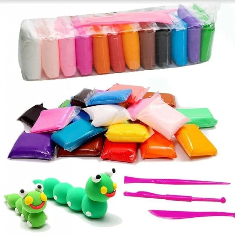 Super Light Clay and Air Dry Clay Set - Perfect for Crafting ( 12 colo ...