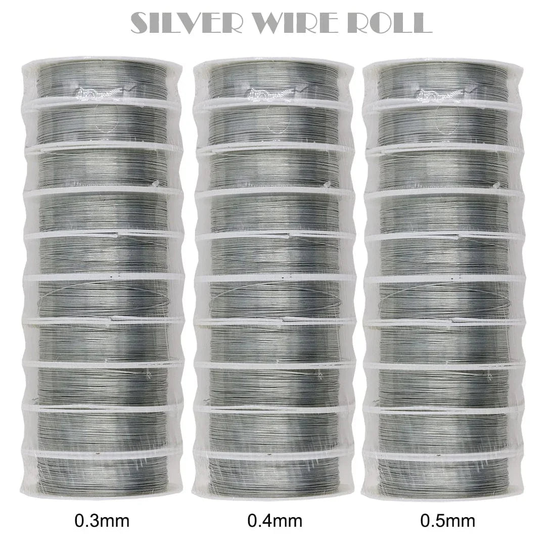 Wire Roll 10Pcs Silver