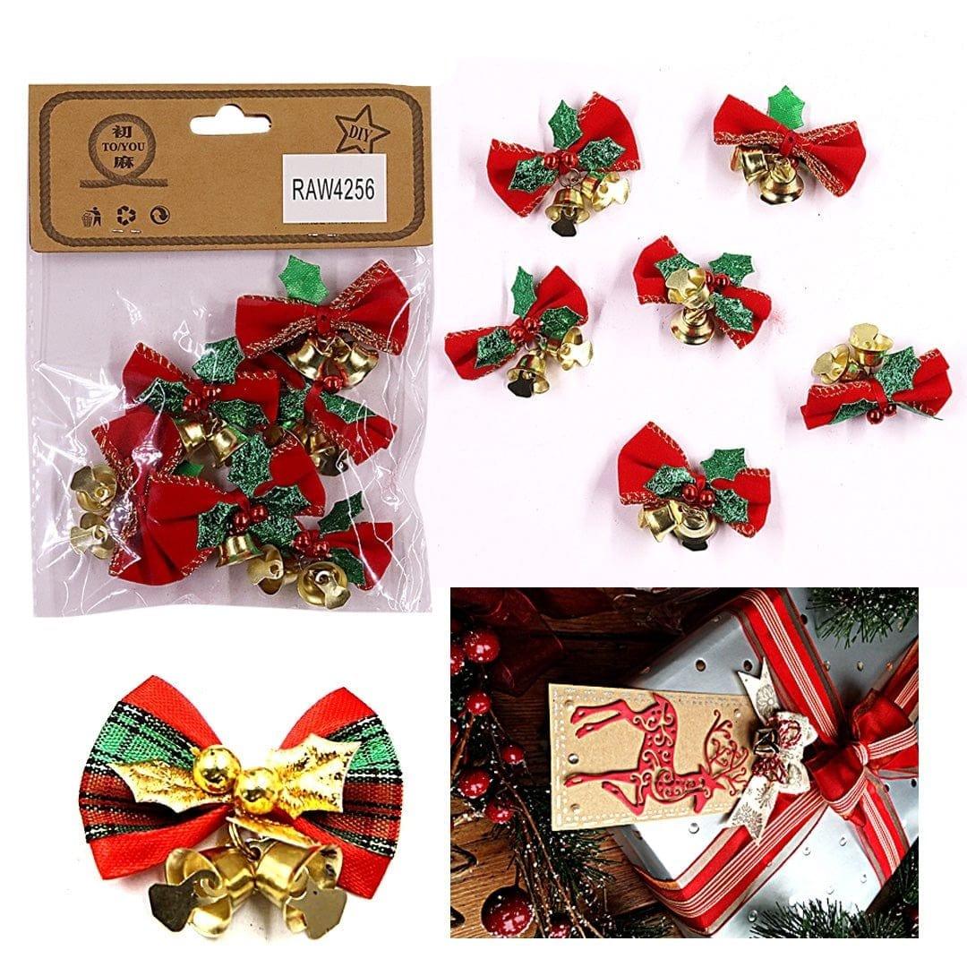 Cloth Bell Bows 6Pcs
