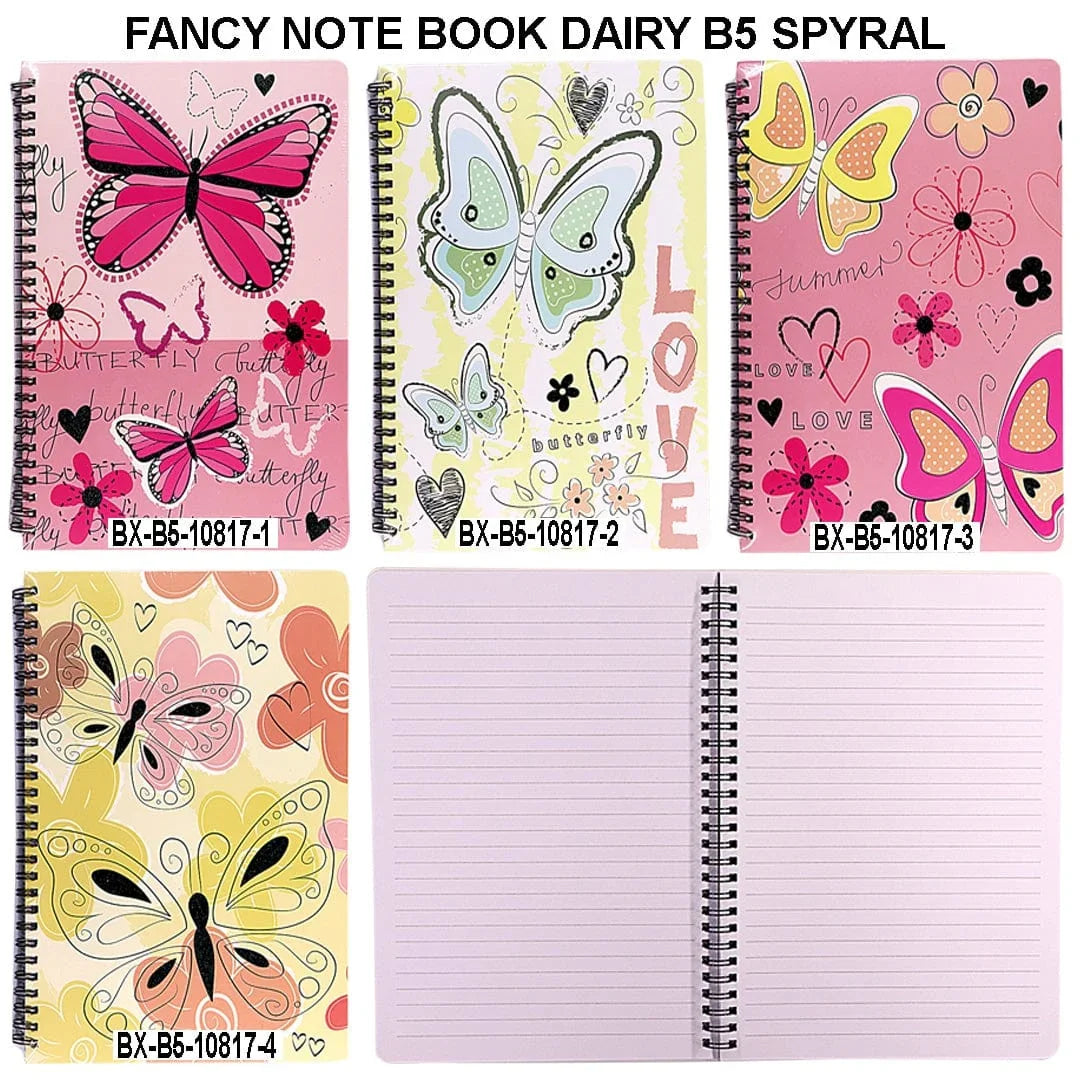 Fancy b5 Journal Diary: Ruled, Undated, 100 Sheets – Inkarto