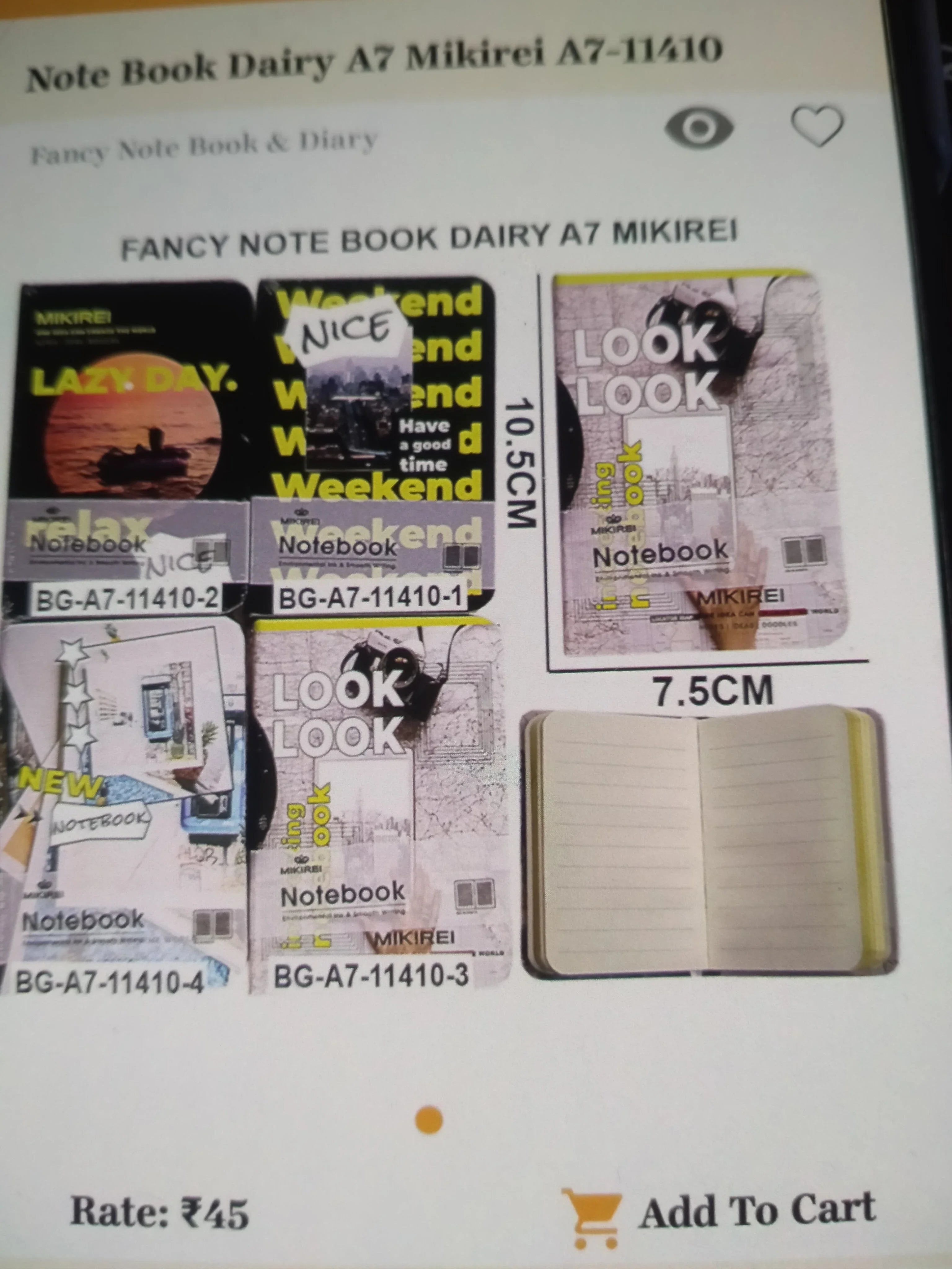 Fancy A5 Journal Diary: Ruled, Undated, 100 Sheets