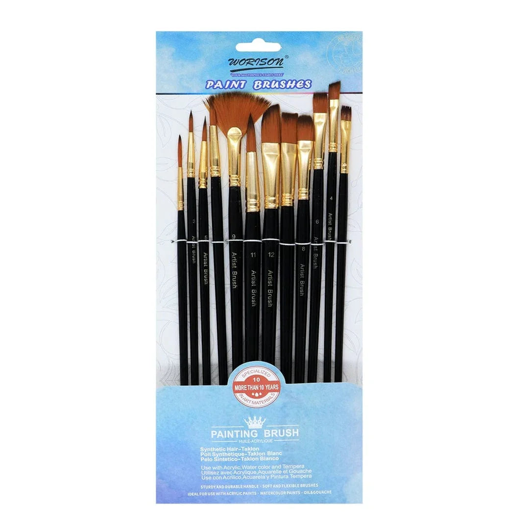 Paint Brushes (12 Pcs) – Inkarto