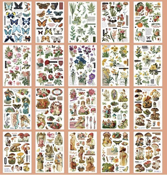 Vintage STickers for Journal | Inkarto