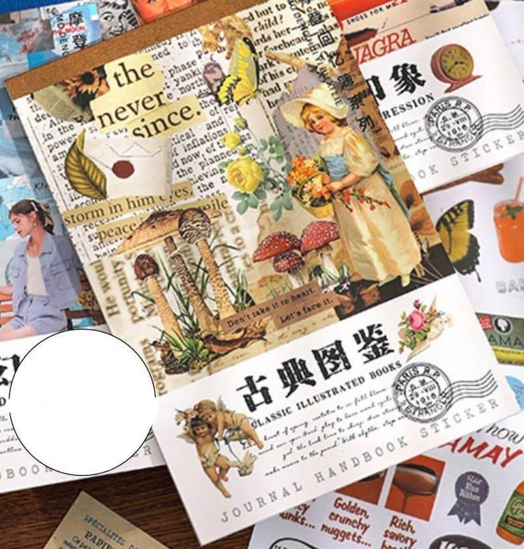 Vintage STickers for Journal | Inkarto