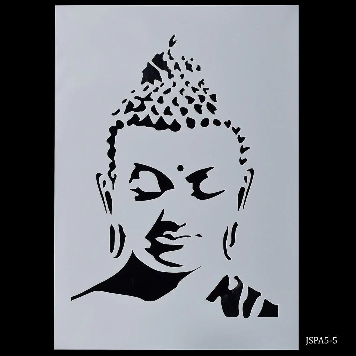 Serene Gautam Buddha Drawing Stencil - Jags Drawing Stencil Plastic A5 ...