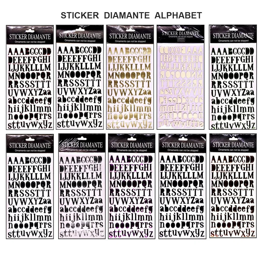 Sticker Diamante Alphabet – Inkarto