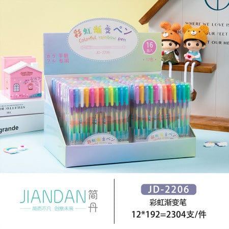 Coloring Fluorescent/Glliter Pens for Writing - Rainbow Color Pen Set ...